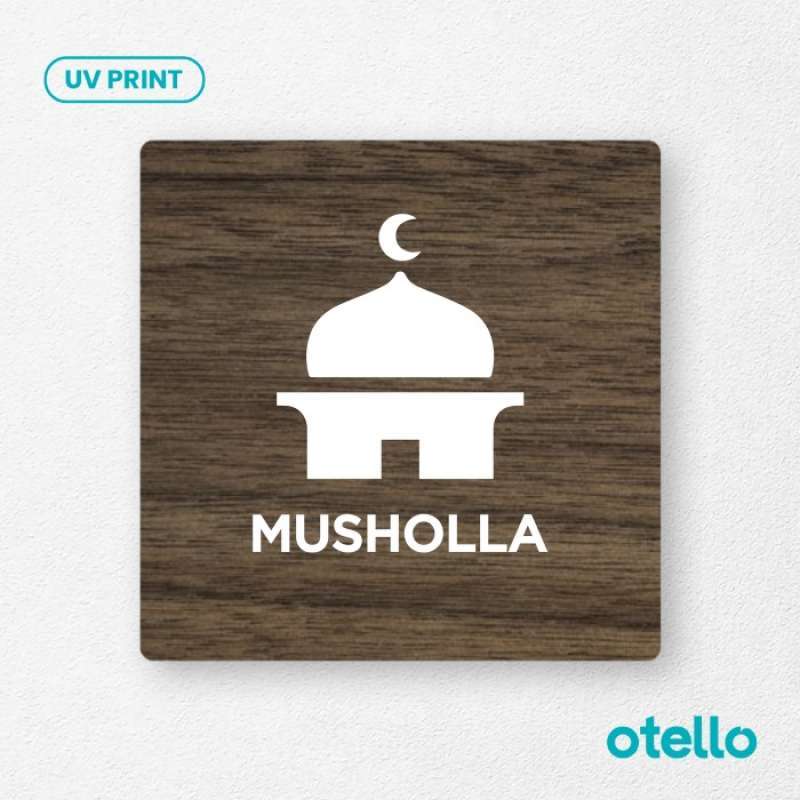 Jual Signage Musholla Sign Board Kayu Label Papan Nama Masjid Mushola ...