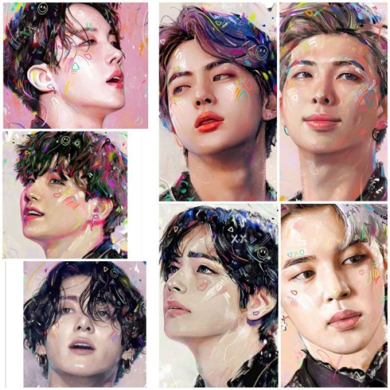 Jual Paint By Number BTS Lukisan Kanvas - V - J-hope di Seller SWEET ...