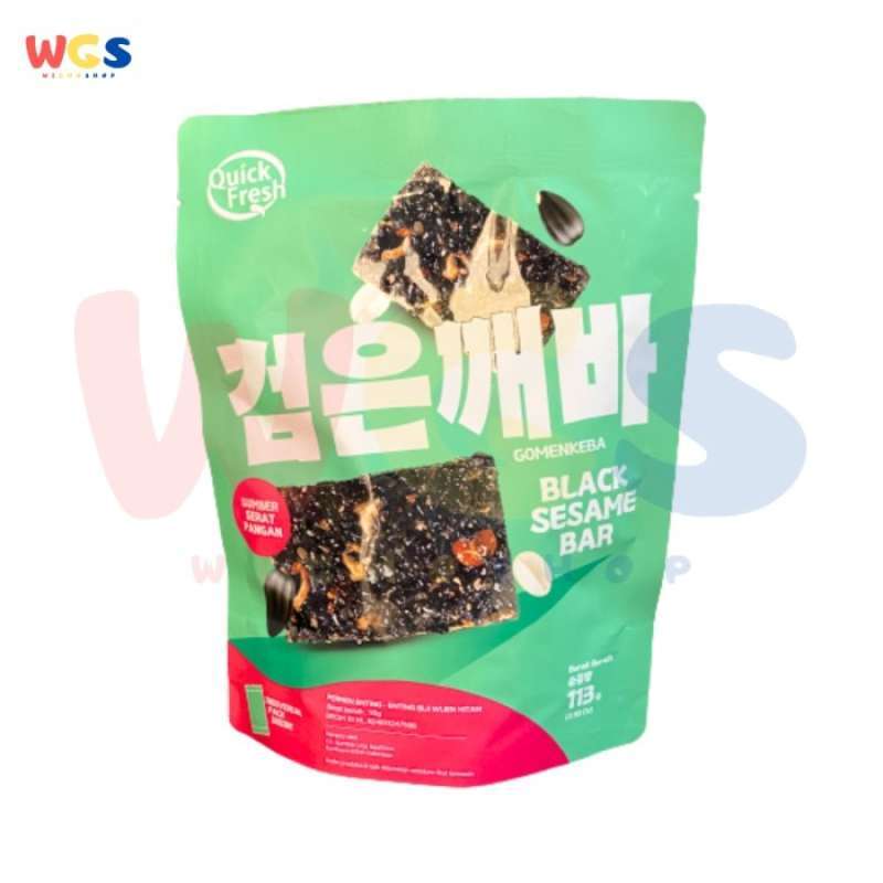 Jual Quick Fresh Snack Gomenkeba Black Sesame Bar 113gr - Wijen Hitam ...