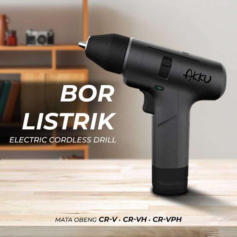 Promo AKKU Bor Listrik Portable Electric Cordless Drill AK701 Diskon 68 ...