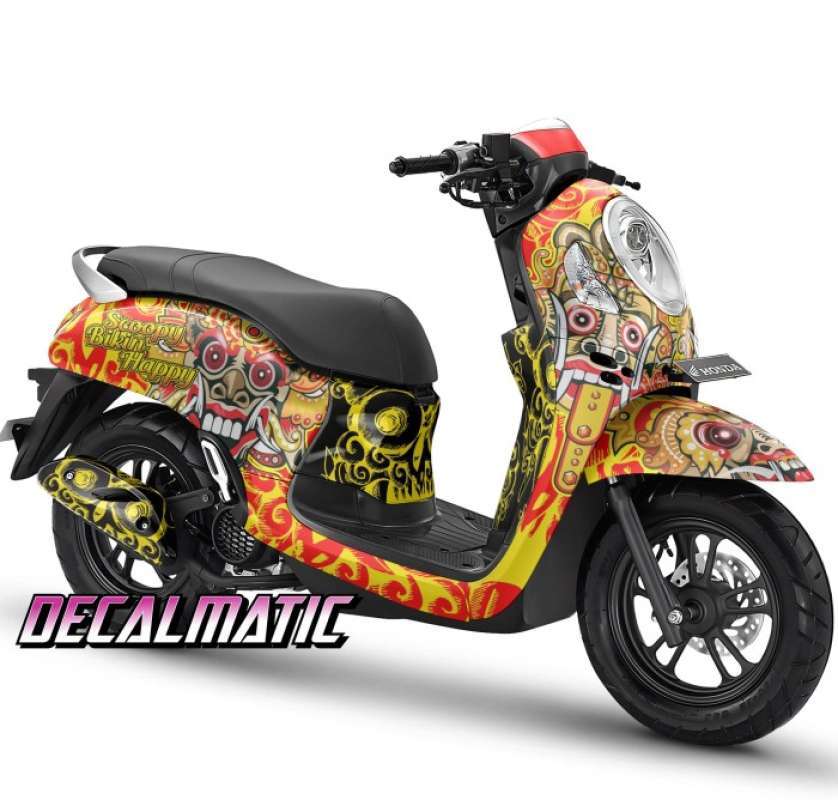 Jual Stiker Full Body Decal Dan Dashboard Scoopy Semua Tahun Barong 1 ...