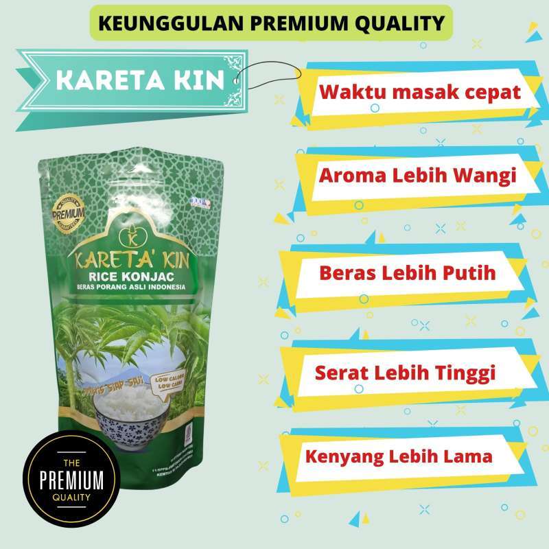 Promo PREMIUM Beras Porang Kareta Kin 1Kg Diskon 3% di Seller Nisyasa ...