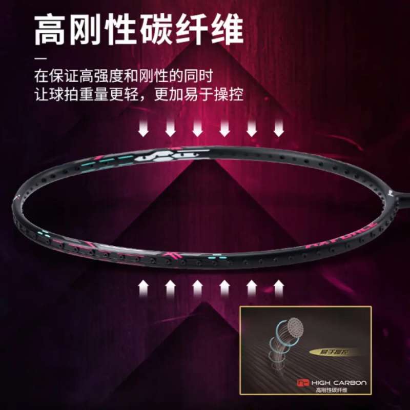 Jual New Raket Badminton Lining Axforce / Ax Force Cannon Aytp307 Black ...