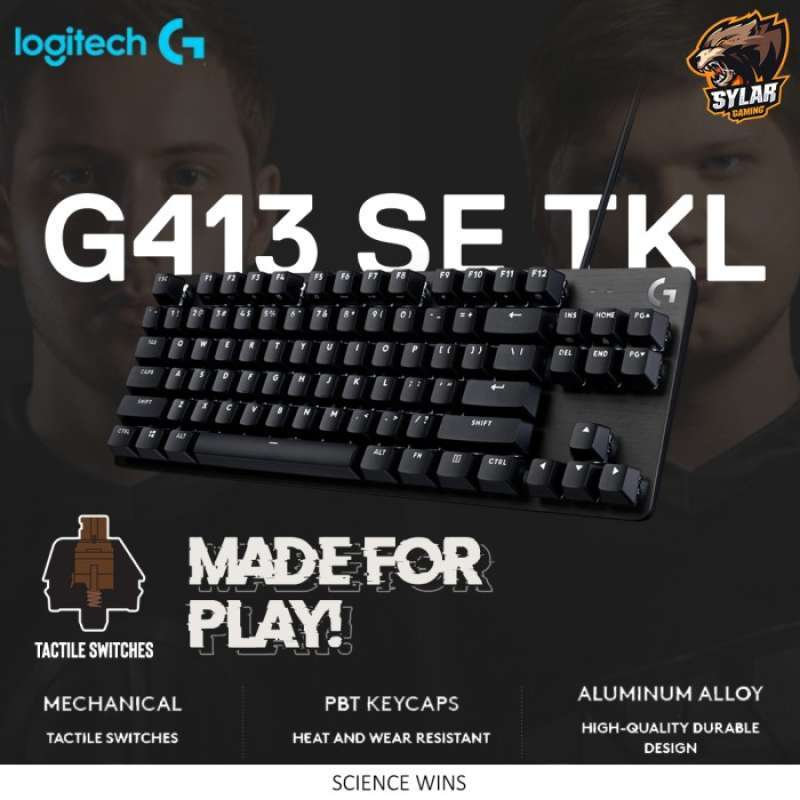 Promo logitech g413 se tkl mechanical gaming keyboard Diskon 3% di ...