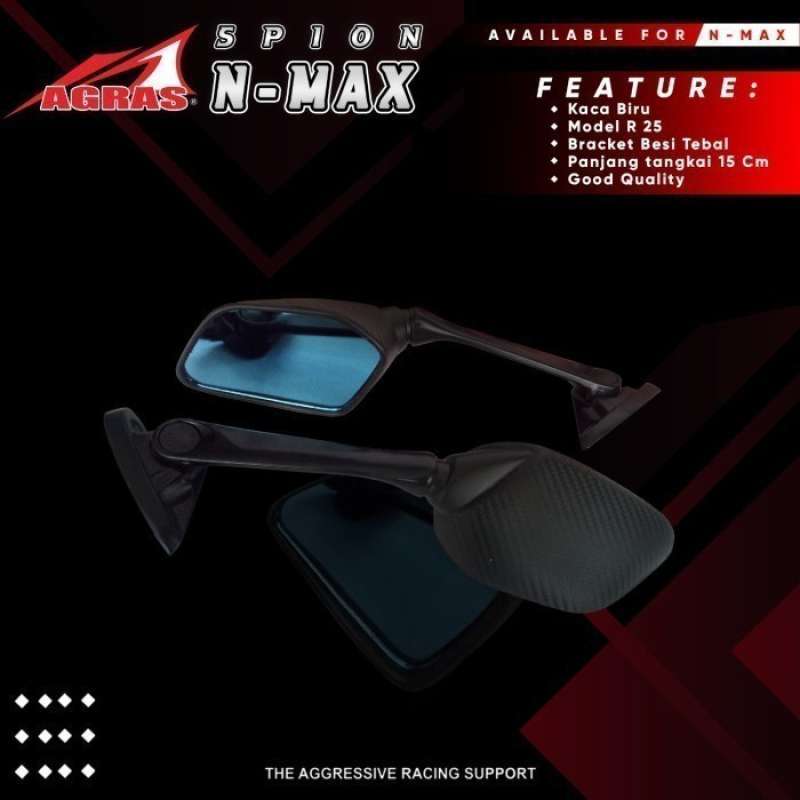 Promo Spion Nmax Carbon Model Yamaha R25 Agras Diskon 23% Di Seller ...