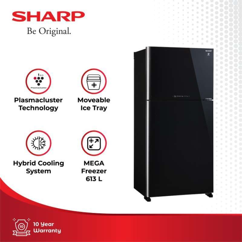Promo Sharp | Sj-ig863pg-bk Kulkas 2 Pintu Besar 2 Door Big ...