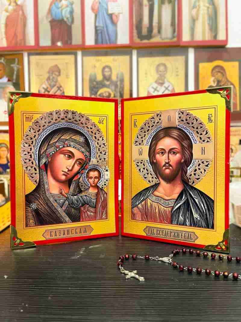 Jual [DIPTYCH] Tuhan Yesus & Theotokos Bunda Maria - Ikon Orthodox Katolik di Seller Jamica ...
