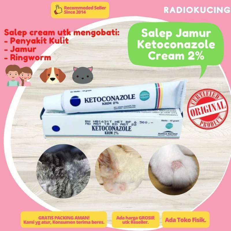 Jual Salep Ketoconazole Cream 2% Obat Penyakit Kulit Jamur Ringworm ...