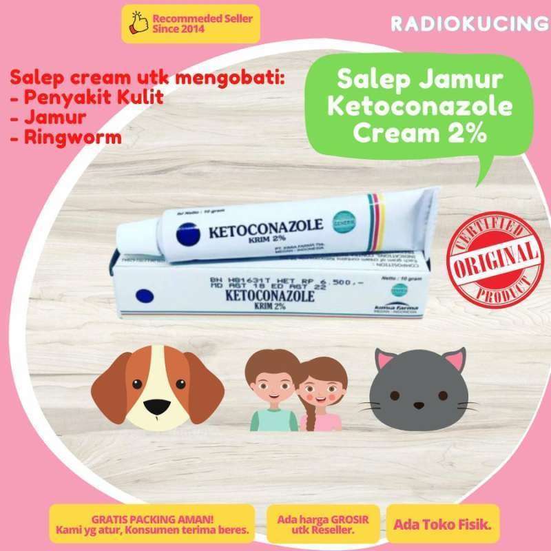 Jual Salep Ketoconazole Cream 2% Obat Penyakit Kulit Jamur Ringworm ...