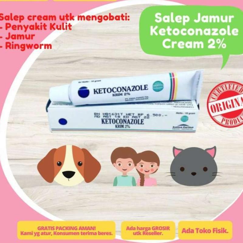 Jual Salep Ketoconazole Cream 2% Obat Penyakit Kulit Jamur Ringworm ...