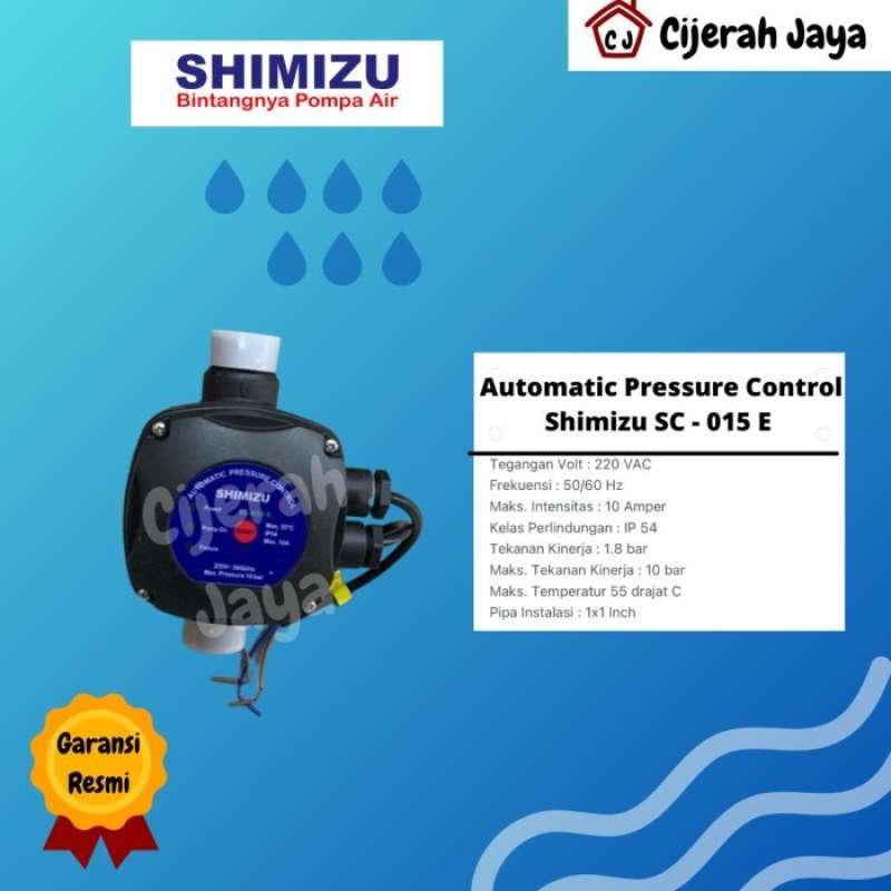 Promo Pressure Control Shimizu Sc 015e / Otomatis Pompa / Flow Switch ...