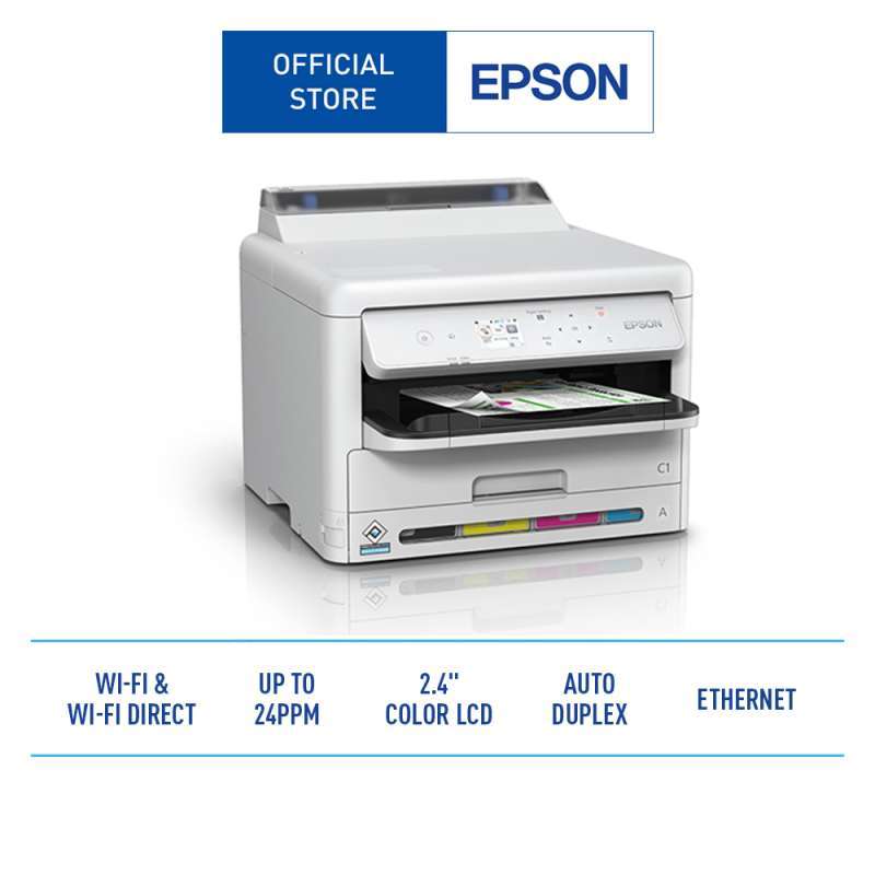 Promo Printer Epson Wf-c5390 Workforce A4 Single Function Duplex Wireless Diskon 10% Di Seller ...