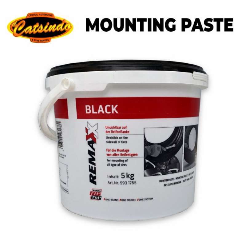 Jual Mounting Paste Black 5kg Rema Tip Top - Pelumas Ban / Sabun Ban di ...