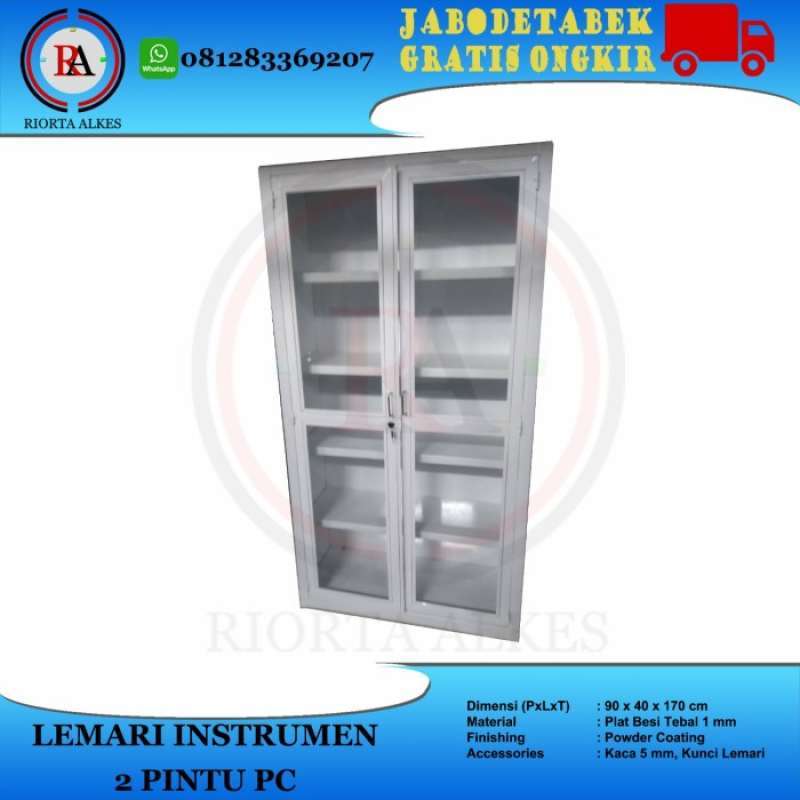 Jual Lemari Instrumen / Obat 2 Pintu Powder Coating Epoxy Di Seller Bea ...