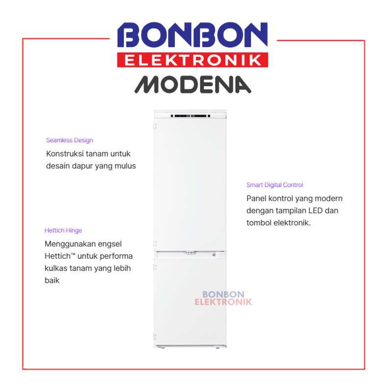 Jual Modena Kulkas Side By Side Built-in Rf 2930 W / Rf2930w Di Seller ...