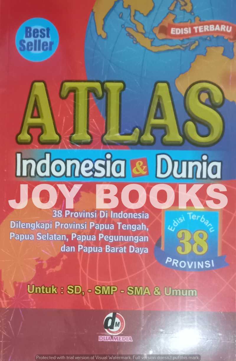 Jual Buku Atlas Lengkap Indonesia Dunia 38 Provinsi / Peta / Map ...