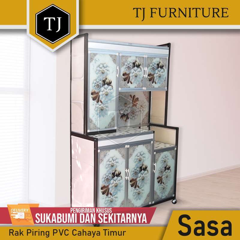 Promo Cahaya Timur Rak Piring Plastik Pvc / Kitchen Locker / Lemari ...