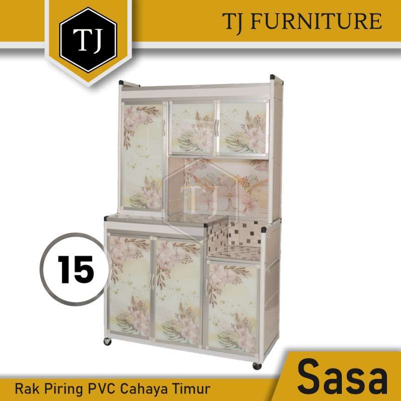 Promo Cahaya Timur Rak Piring Plastik Pvc / Kitchen Locker / Lemari ...