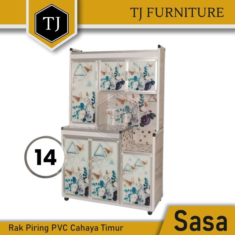 Promo Cahaya Timur Rak Piring Plastik Pvc / Kitchen Locker / Lemari ...