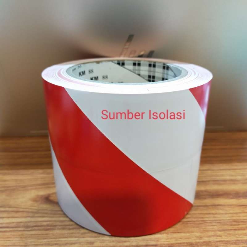 Jual Floor Marking Tape Isolasi Lakban Lantai Merah-putih Ukuran 4in X33m Di Seller Galelleaa ...