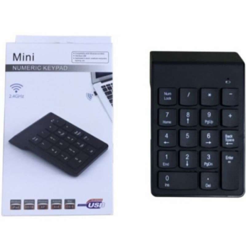Jual Wireless Keyboard Angka Numeric Keypad / Keyboard Numeric Wireless ...