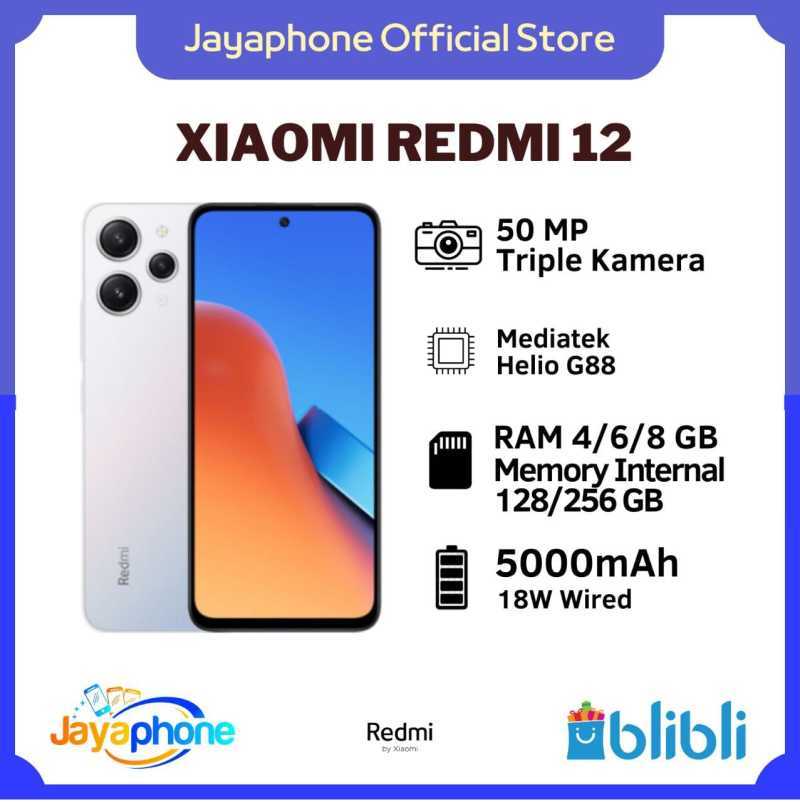 Promo Xiaomi Redmi 12 8/256 Gb - 8/256 Random Diskon 32% Di Seller Jayaphone Official Store ...