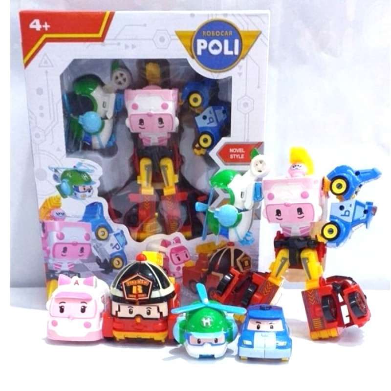 Promo Mainan Robocar Poli 4in1 Deformation - Robot Transformer Poli ...