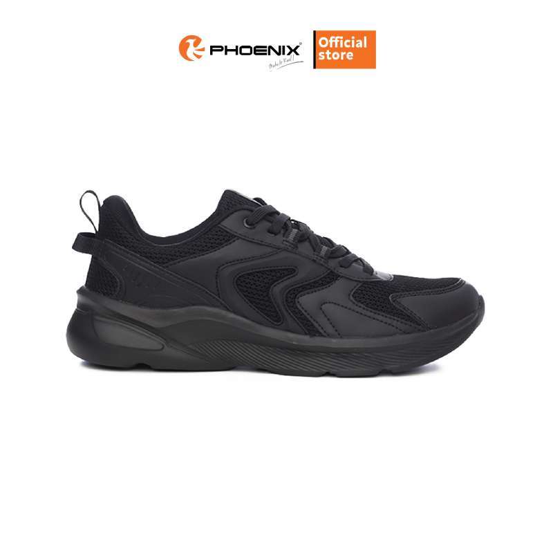 Promo Phoenix Cleon Sepatu Sneakers Pria - All Black - 44 Diskon 3% Di ...