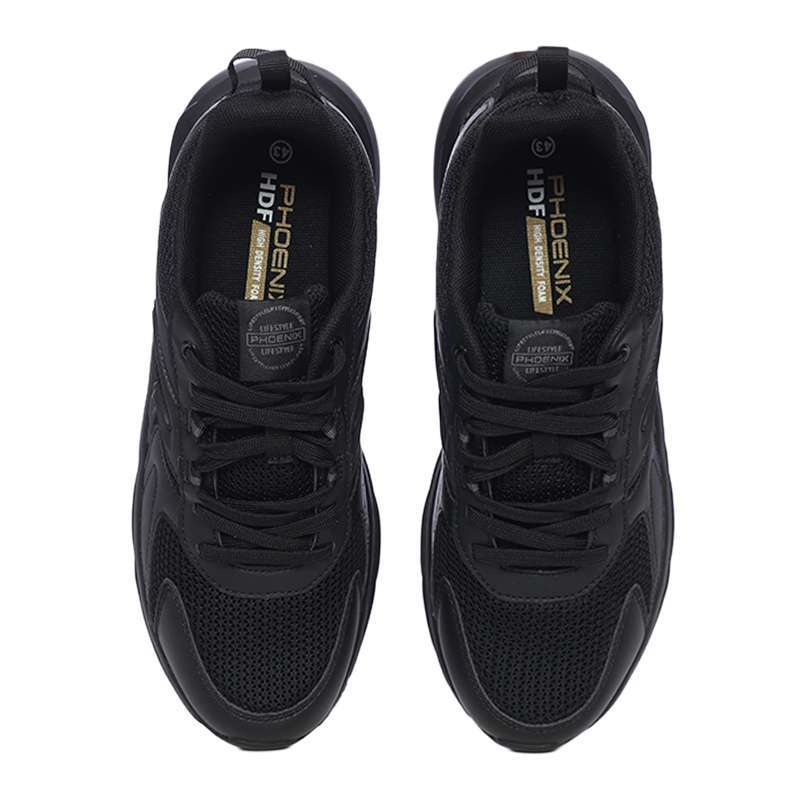 Promo Phoenix Cleon Sepatu Sneakers Pria - All Black - 44 Diskon 3% Di ...