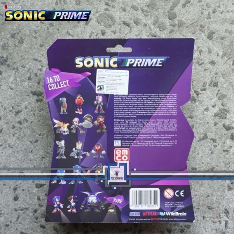 Jual Sonic Prime Collectible Figures 3 Pack Emco Sega Hedgehog, Warna ...
