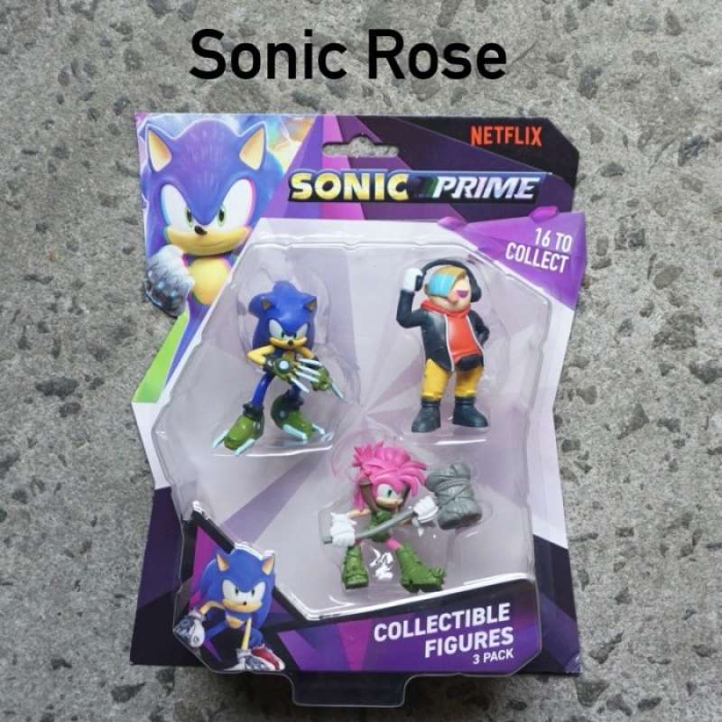 Jual Sonic Prime Collectible Figures 3 Pack Emco Sega Hedgehog, Warna ...