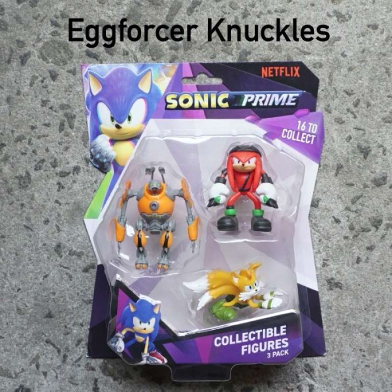 Jual Sonic Prime Collectible Figures 3 Pack Emco Sega Hedgehog, Warna ...