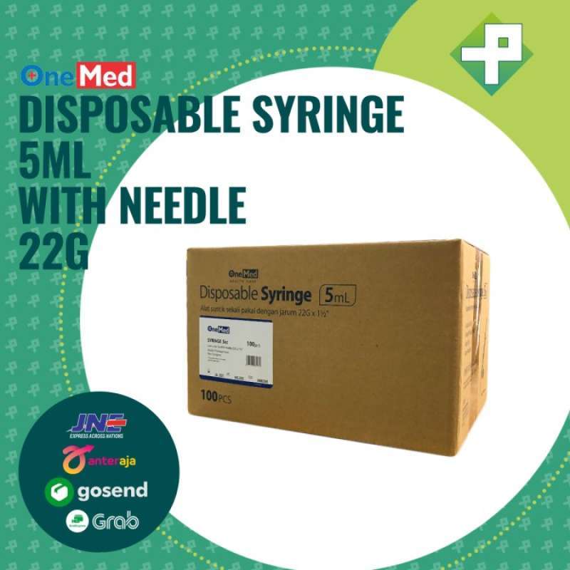 Jual Syringe 5cc Onemed With Needle 22g / Spuit 5ml Onemed Di Seller ...