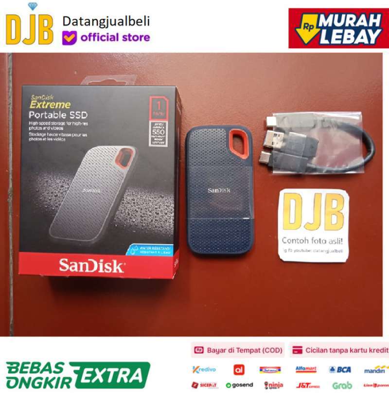 Promo V1 Portable Ssd Extreme 1tb Memory External Flashdisk Type C ...