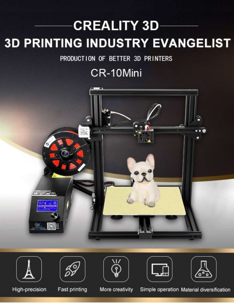 Jual Creality Cr-10 Mini Filament 3D Printer di Seller Tunnel store ...