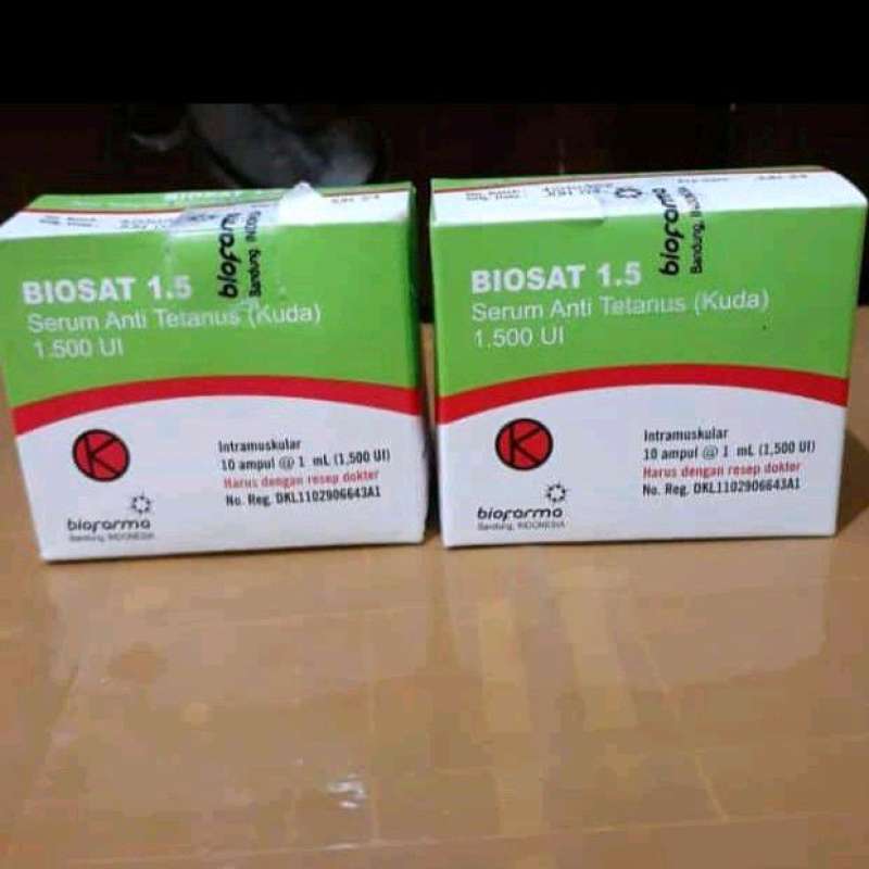 Jual Biosat 1.5 Anti Tetanus Serum (ATS) Injeksi Per Box Dijamin ...