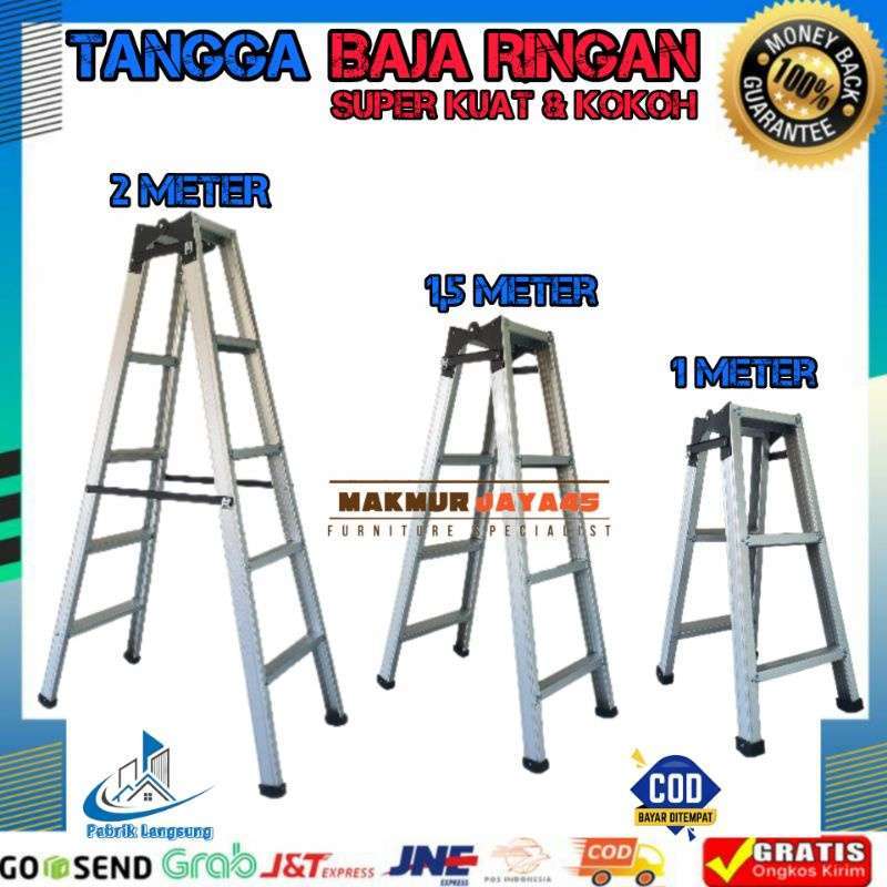 Jual TANGGA LIPAT ALUMUNIUM , BAJA RINGAN / TANGGA VICTORY 2 METER BINA ...