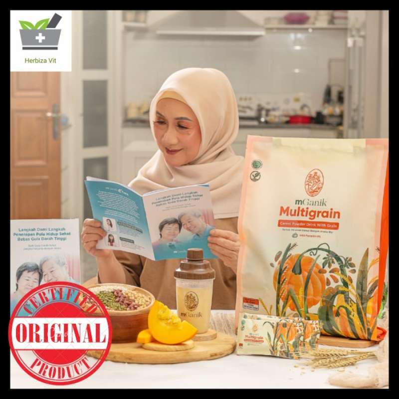 Jual Paket 1 Bulan Mganik Multigrain 3 Box 60 Sachet Obat Diabetes Di ...