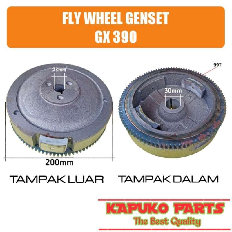 Promo Flywheel Magnet Berikut Gigi Gx 390/gx 420/gx 460 Genset/5000w ...