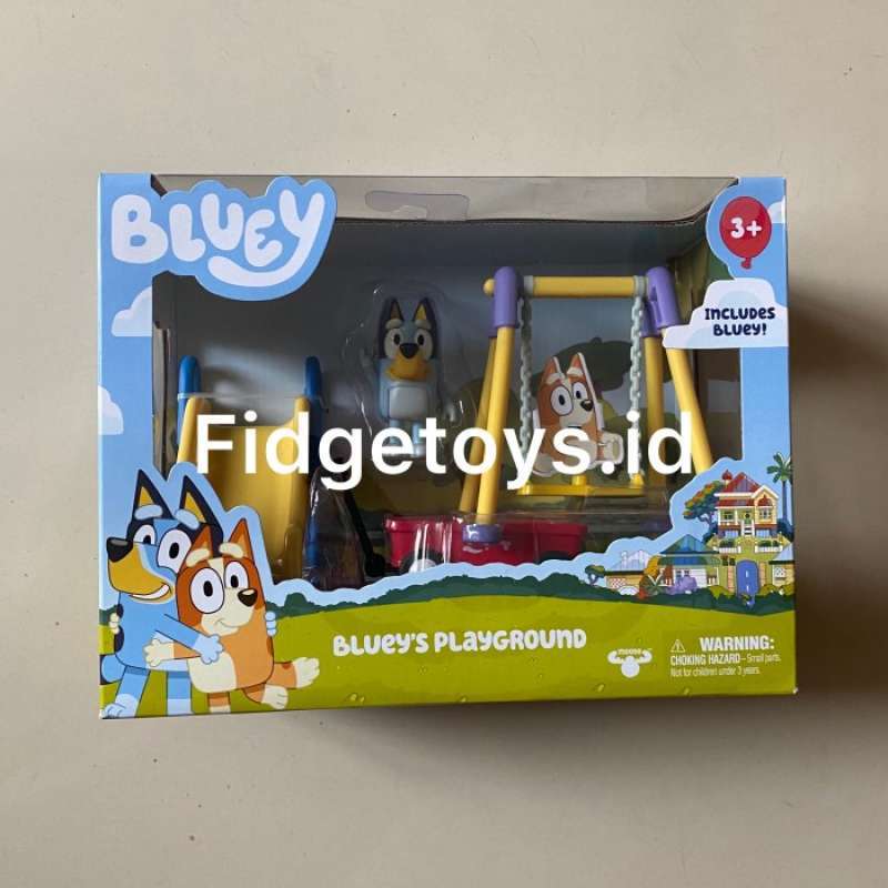 Promo Bluey Park Playset with Bluey 2.5 Figure, Wagon, Swing set, and ...