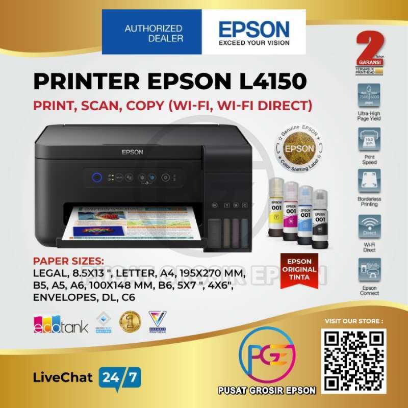 Promo Printer Epson L4150 / l 4150 All in One Wifi Direct pengganti ...