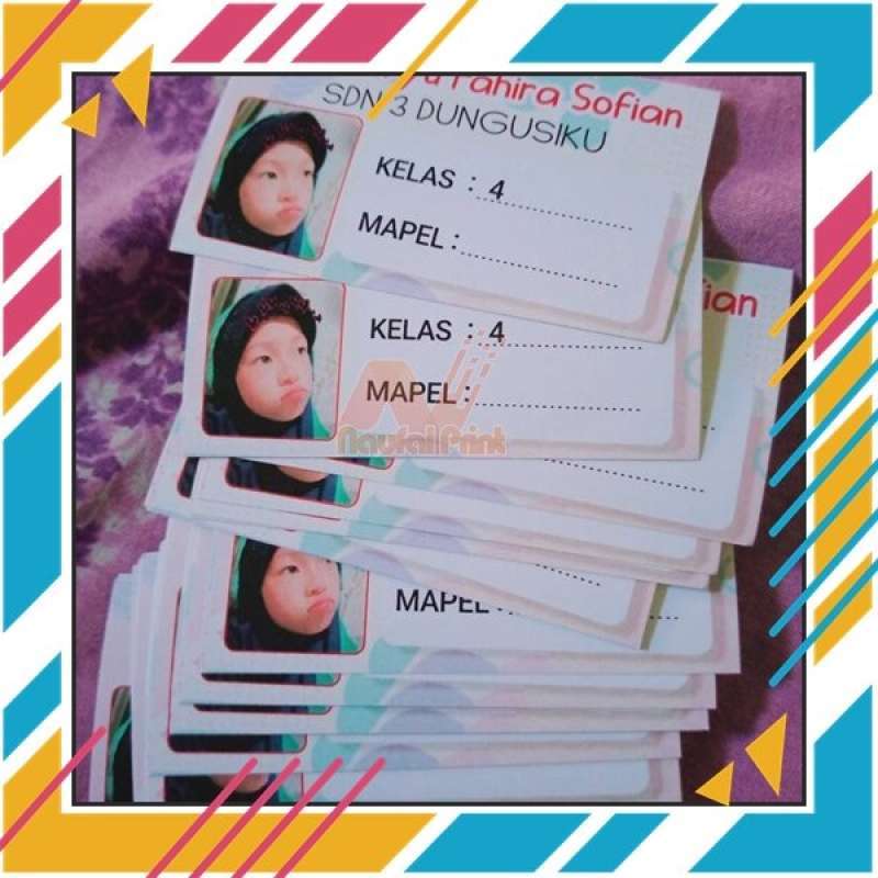 Jual Stiker Label Nama Buku Pelajaran Anak Sticker Karakter Hewan Lucu ...