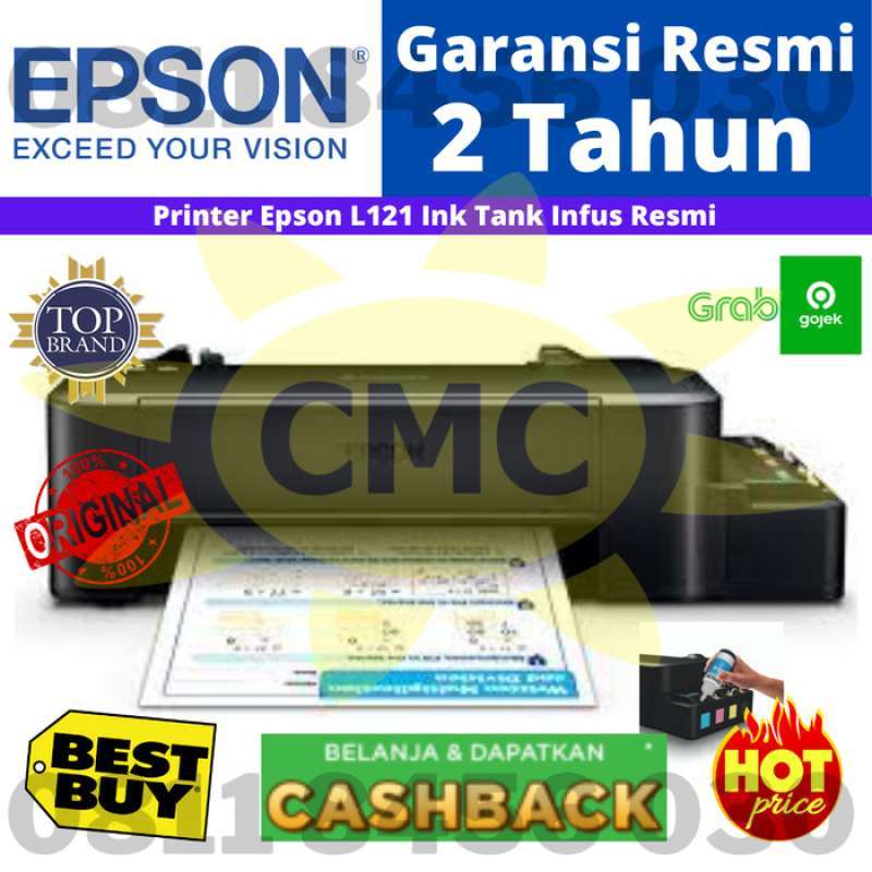 Promo Printer Epson L121 L 121 Pengganti Printer Epson L120 L 120 Resmi Diskon 23% di Seller ...