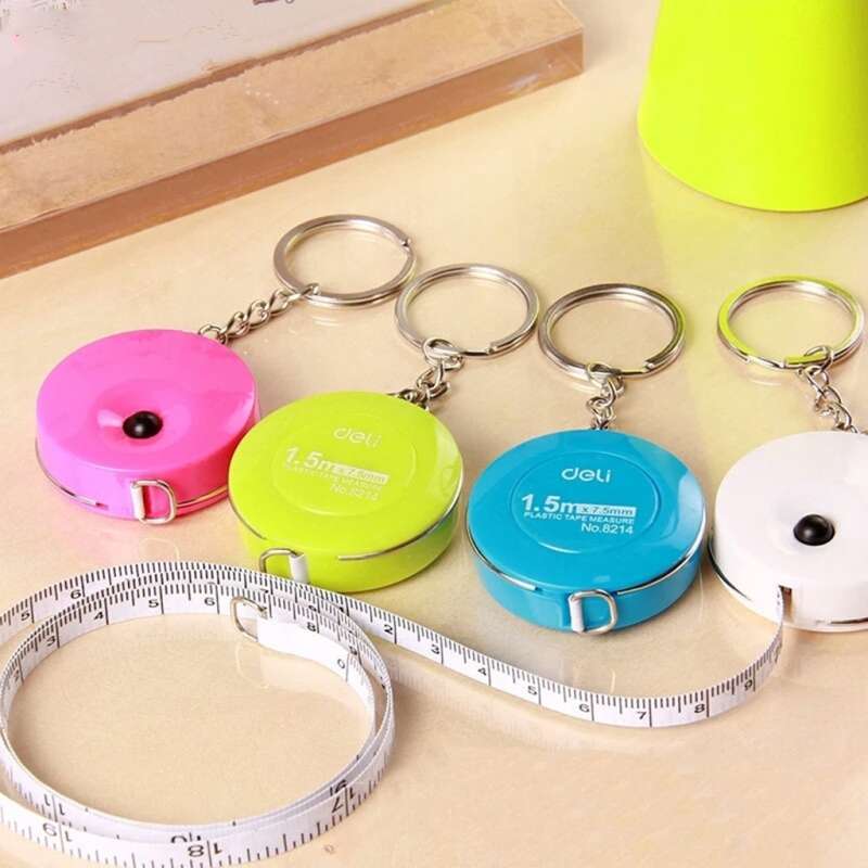 Jual DELI Meteran Mini Plastik bahan pita fiberglass tidak mudah kerut ...