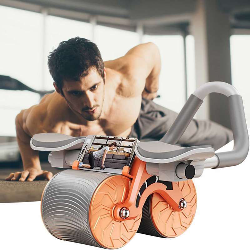 Jual Ab Wheel 2in1 Ab Roller Wheels Automatic Rebound Plank Trainer Abdominal Core Roller Di