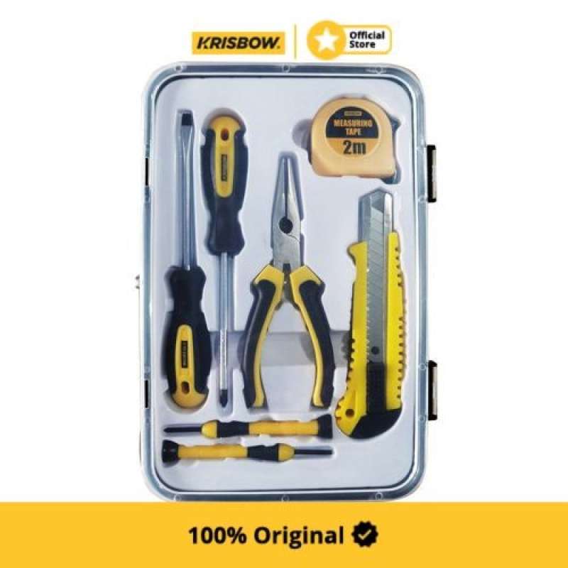 Promo Krisbow Set 7 Pcs Perkakas Daily Toolkit Lrtkd7 Diskon 29% di ...