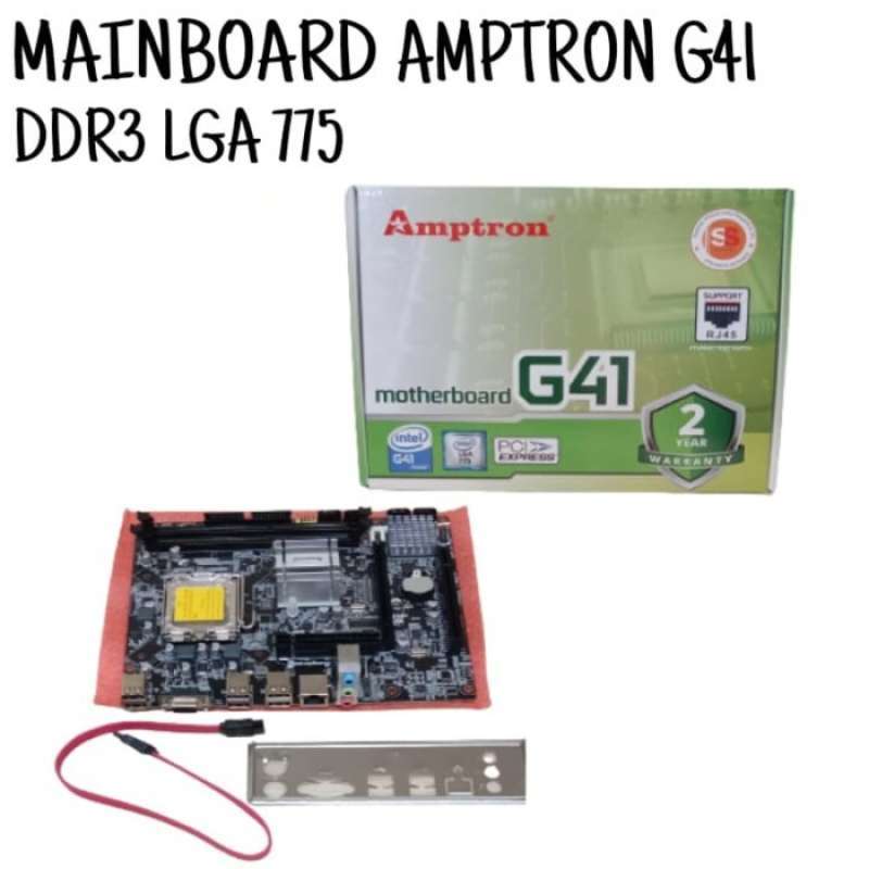 Promo Motherboard Amptron G41 Ddr3 Lga 775 Diskon 13% Di Seller Karya ...
