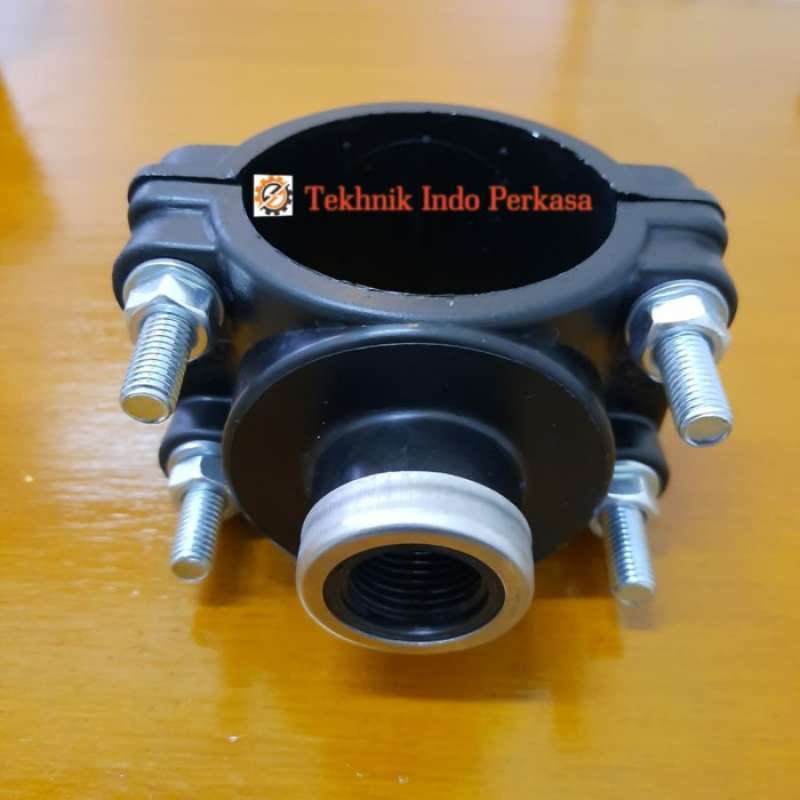 Jual Klem Sadle HDPE 110mm x 1 Inch / Clamp Saddle HDPE / Klem Sadel di ...