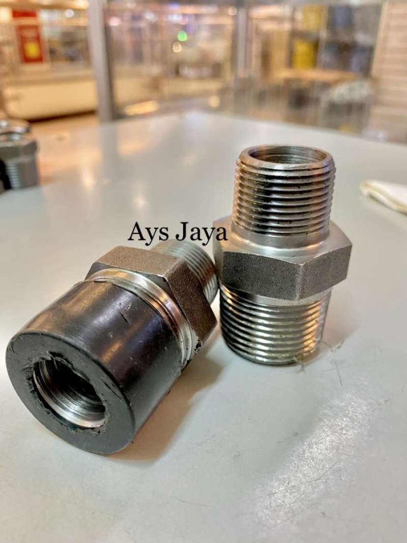 Jual Double Nepel Reducer Besi A105 3000 Psi Npt 1 1/4 X 1 Inchi Di ...