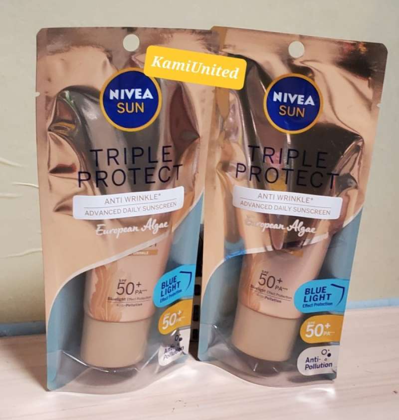 Promo Nivea Sun Triple Protect Anti Wrinkle SPF50 PA+++ 40ml Diskon 20% ...